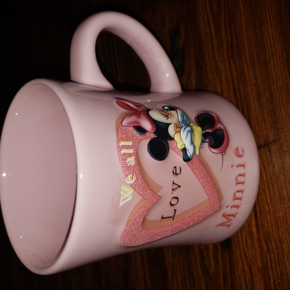Disney | Dining | Disney Pink 3d Minnie Mouse Mug | Poshmark